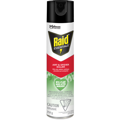 SC Johnson Insecticide pour araignées et fourmis Essentials Raid, 350 g ...