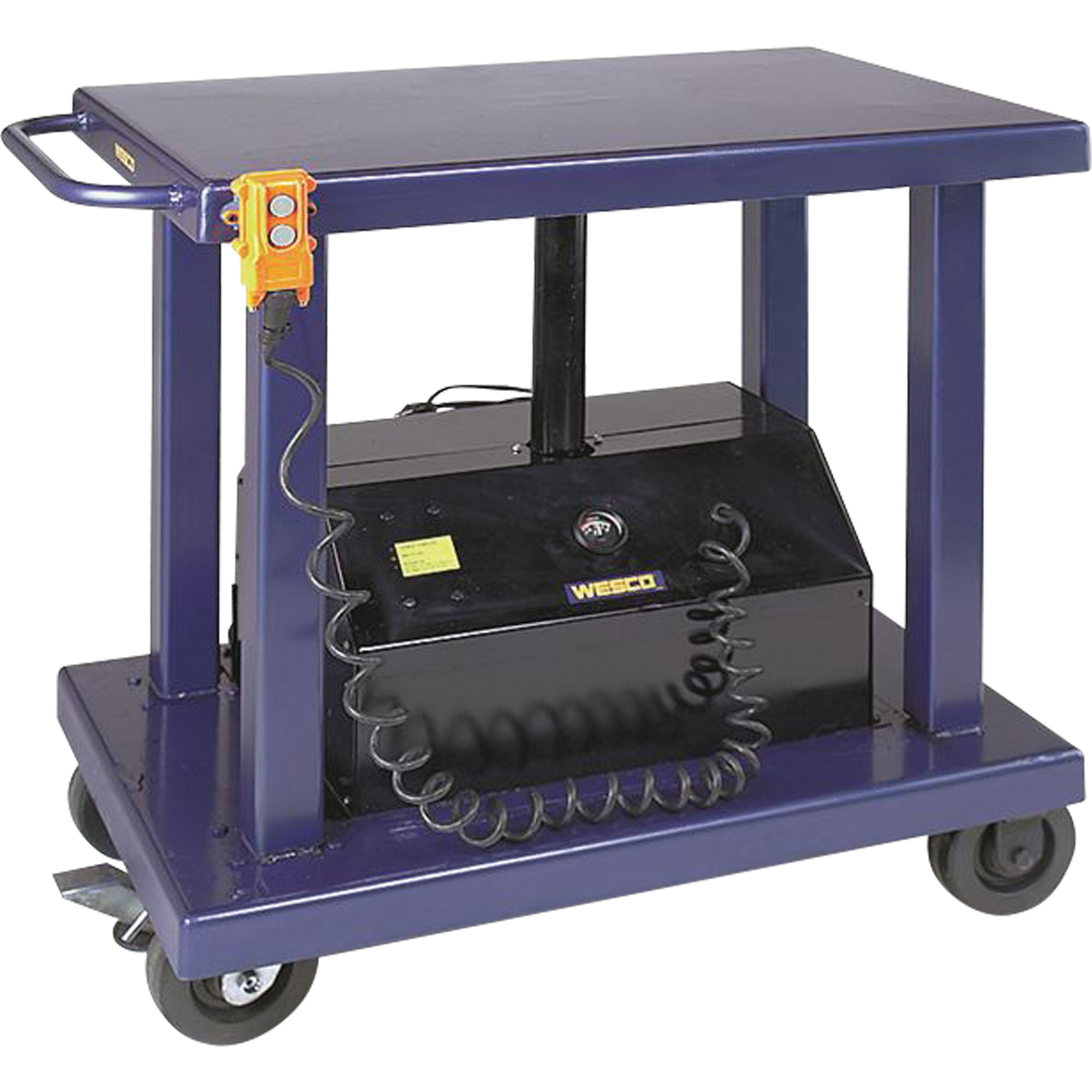 Wesco Hydraulic Lift Table, Steel, 24" W x 36" L, 2000 lbs. Capacity ...